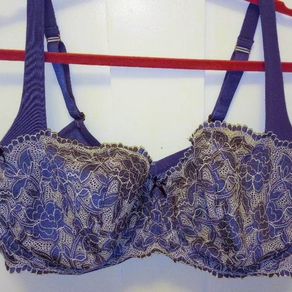 Cacique | Intimates & Sleepwear | Cacique Blue White Floral Lace ...